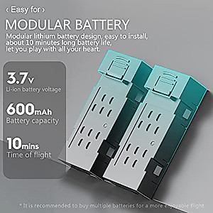 Drones with Camera for Adults 4k HD FPV, Foldable Remote Control Drone, Quadcopter Toys Gifts for Boys Girls with Altitude Hold Headless Mode and Led Flash Bar, One Key Start Speed Adjustment, 3D Flips (2xBattery)