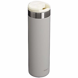 Stanley AeroLight Transit Bottle 20 oz | Locking Drink Through Lid | Leak Resistant Water Bottle or Coffee Travel Mug | Lightweight Insulated Stainless Steel | BPA-Free | Ash