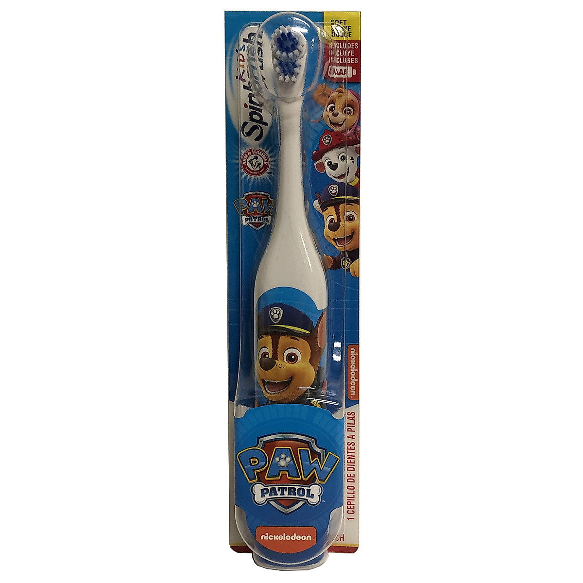 Complete Oral Hygiene Bundles with All of Your Child's Favorite Paw Patrol Characters. (3 Piece, Chase)