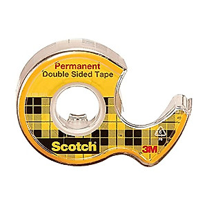 Scotch 378988 Double Sided Tape with Dispenser 1/2-Inch x 6.94 yds. Clear (136)