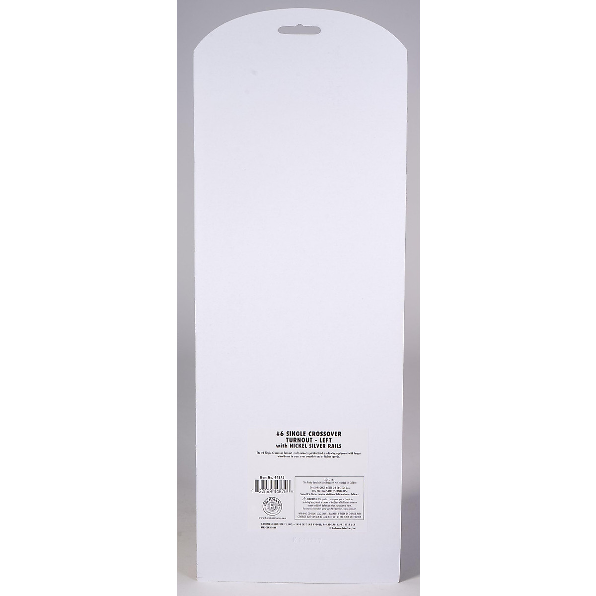 Bachmann Industries E-Z Track 6 Single Crossover Turnout - Right (1/card) N Scale