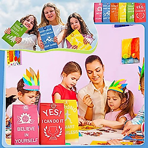 30 Pcs Motivational Party Favor Bags, Inspirational Quote Small Gift Bags, 6 Solid Colored Small Paper Bags, Candy Goodie Paper Treat Bags for Kids Birthday Baby Shower, 9.45 x 5.12 x 3.15 Inches