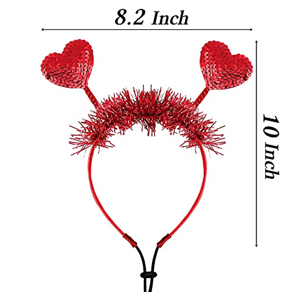 STMK Valentine’s Day Dog Bandana Outfits, Valentine’s Day Heart Headband Plaid Valentines Dog Bandanas Costumes for Small Medium Large Dogs Valentine’s Day Costumes (Free Kisses)