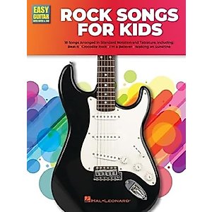Rock Guitar Songs for Kids: Easy Guitar with Notes & Tab Songbook