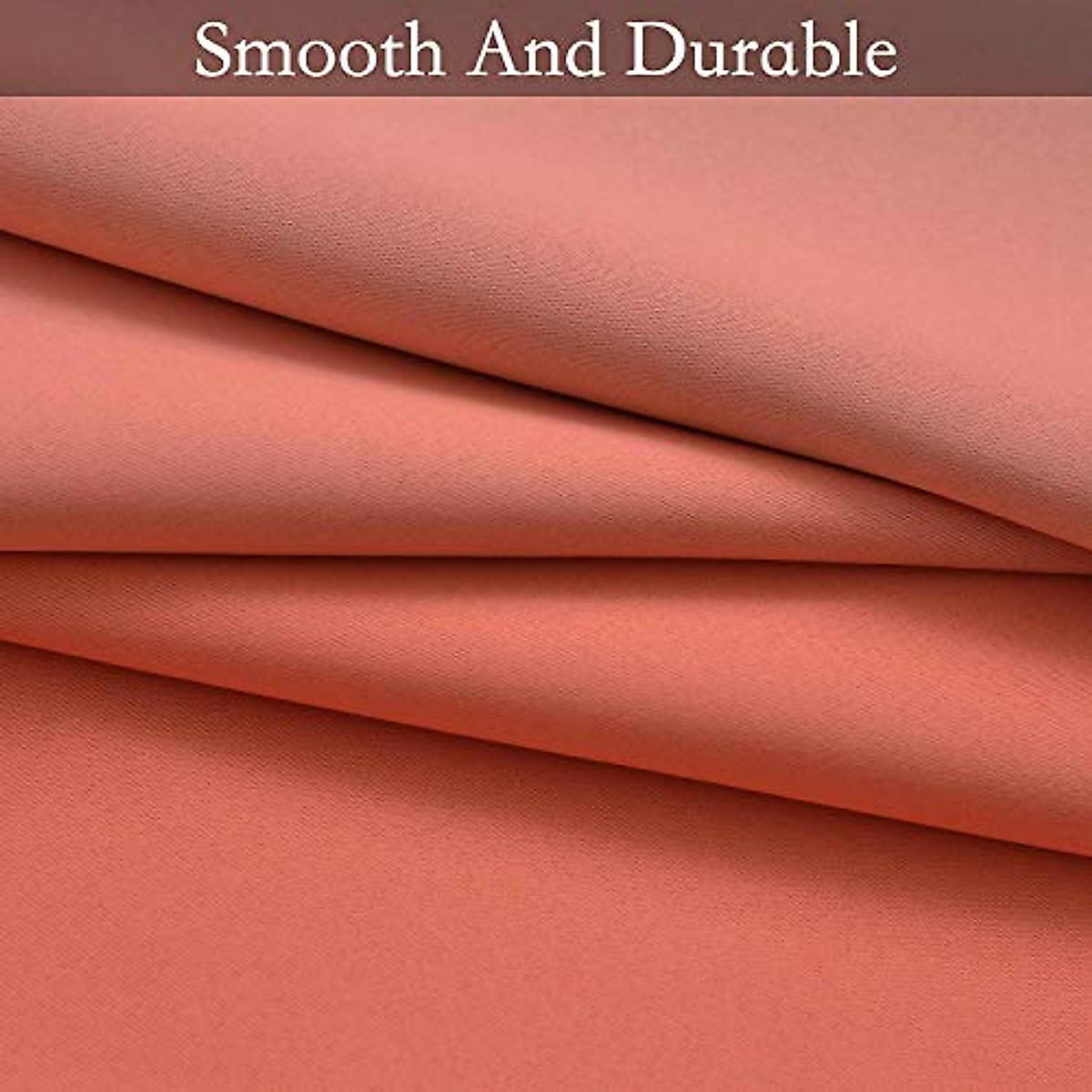 SimpleHome Ombre Room Darkening Curtains for Bedroom, Light Blocking Gradient Grey White to Coral Thermal Insulated Grommet Window Curtains/Drapes for Living Room,2 Panels, 52x84 inches Length