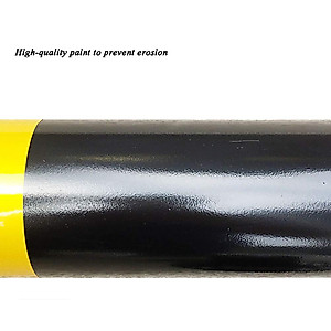 Parking Bollards with Lock, Parking Barrier Space Saver, Metal Sign Posts Steel Safety Bollard Traffic Pole(Size:500x76mm) (750x76mm)