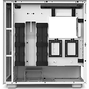 NZXT H7 Flow - CM-H71FW-01 - ATX Mid Tower PC Gaming Case - Front I/O USB Type-C Port - Quick-Release Tempered Glass Side Panel - White