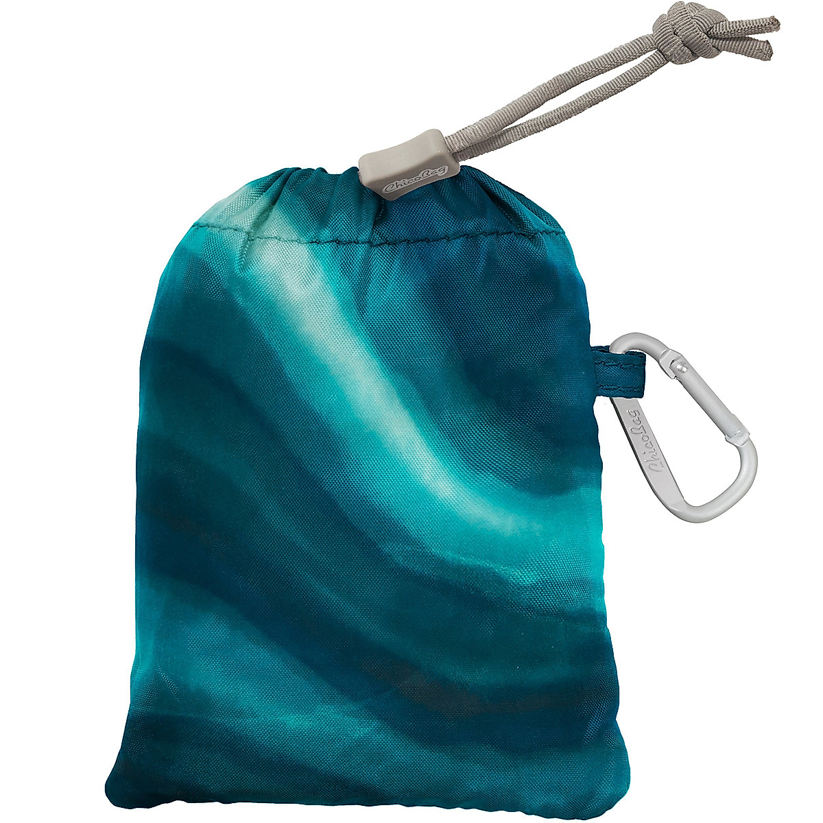 ChicoBag Vita Designer Reusable Tote Bag with Carabiner Clip | Compact Reusable Shopping Bags | Eco Friendly | Calm