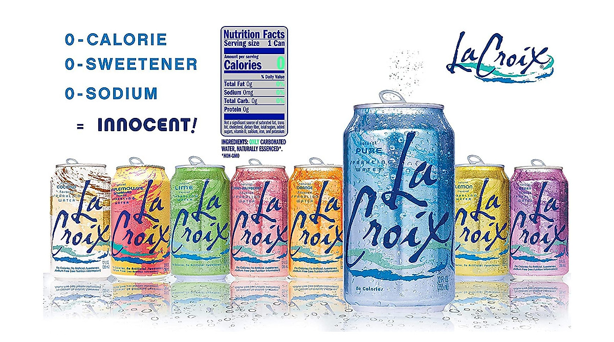 La Croix Sparkling Water Variety Pack - 18 Pack of Refreshing Flavored Cans
