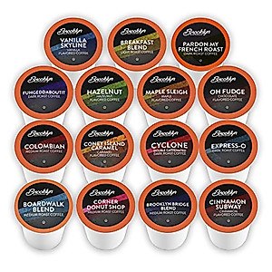 Brooklyn Beans Assorted Coffee Variety Pack Single-Cup coffee for Keurig K-Cup Brewers, 40 Count