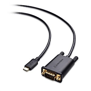 Cable Matters USB C to Serial Adapter Cable - 3ft, USB-C to Serial, USBC to DB9, USB C to RS232 Cable, Compatible with Thunderbolt 5/4, Supports Windows 11/10/8/7/Vista/XP, macOS 11.0 or Later