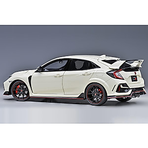 2021 Civic Type R (FK8) RHD (Right Hand Drive) Championship White 1/18 Model Car by Autoart 73220