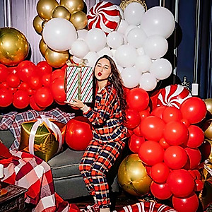 Henviro Red Latex Party Balloons - 154 Pcs 5/10/12/18 Inch Balloons Helium Quality Latex Balloons As Birthday Party Balloons/ Graduation Balloons/ Valentines Day Balloons/ Baby Shower/ Wedding