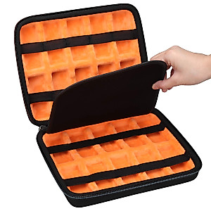 Mchoi Shockproof Carrying Case for Hot Wheels 20 Cars, Toy Car Organizer for Your Matchbox Cars Storage, Case Only