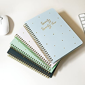 Letts Celebrate Weekly/Monthly Planner, 12 Months, January to December, 2024, Gold Twin-Wire Binding, A5 Size, 8.25" x 5.875", Multilingual, Mint (C082187-24)