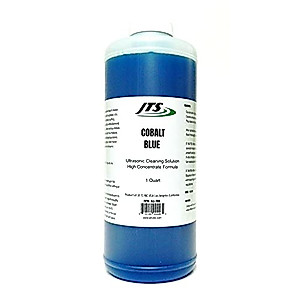 JTS Jewelry Ultrasonic Cleaning Solution Cobalt Blue 1 Quart Clean Jewelry Compounds Made in USA