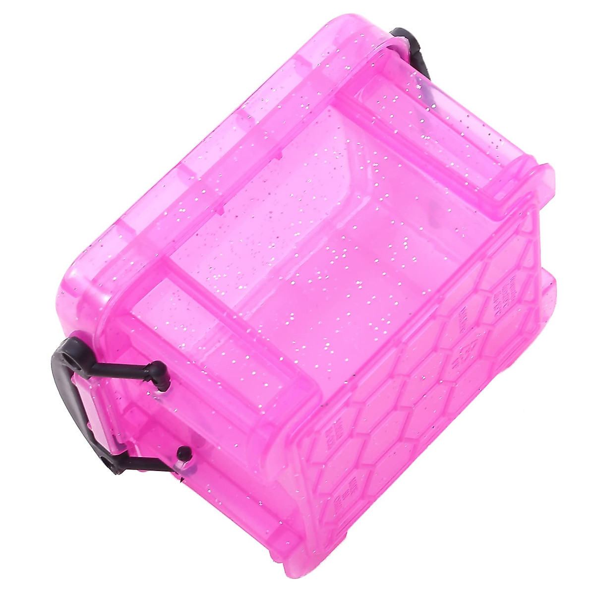 Sevenfly Family Plastic Storage Bin with Lid Medicine Box Lockable Container ​for Toy Desktop Jewelry Accessory Drawer Or Kitchen,Purple