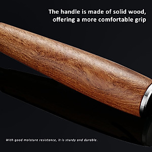 KULUNER Premium 304 Stainless Steel Multifunctional Kitchen Fruit and Vegetable Peeler with Real Wood Handle，Ultra Sharp Strong Blade