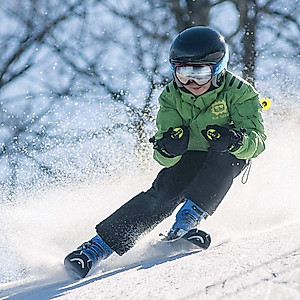 OutdoorMaster Kids Ski Goggles, Snowboard Goggles - Youth Snow Goggles - Green Vally