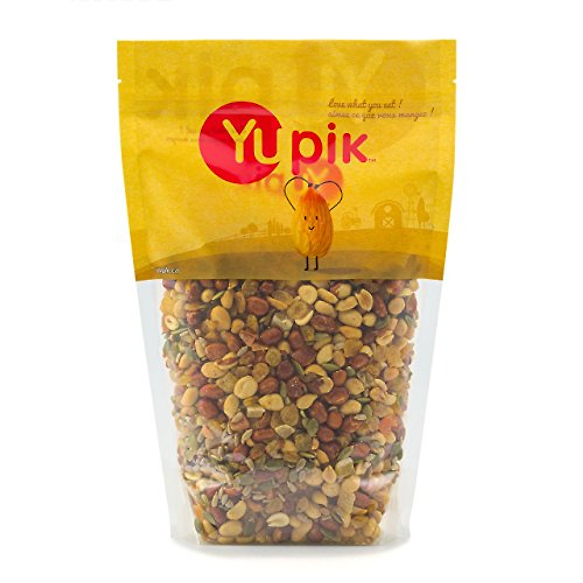 Yupik Sierra Trail Mix, 2.2 lb, A mix of almonds, peanuts, almonds, pumpkin seeds, sunflower seeds, raisins, papaya and pineapple, Pack of 1