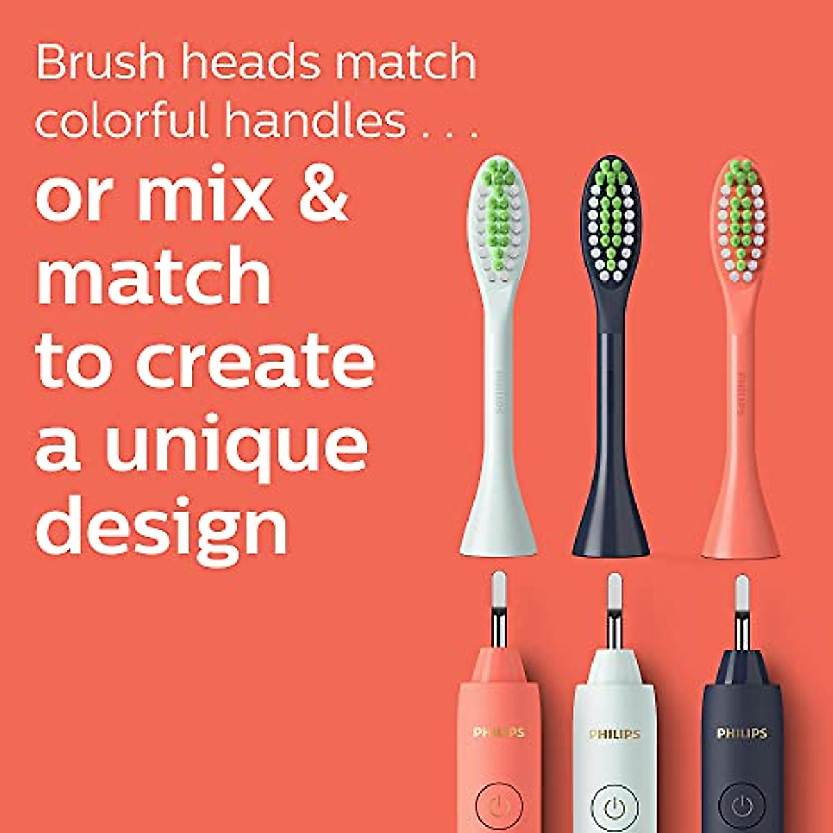 Philips One by Sonicare Battery Toothbrush, Miami Coral, HY1100/01