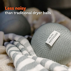 Full Circle Home Full Circle Loads of Fun Anti-Static Dryer, Set of 3 – Quiet, Scent-Free and Hypoallergenic Reusable Fabric Softener Laundry Balls – Non Toxic and Vegan, Gray 3 Count