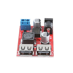 NOYITO 5V 3A Dual USB Power Supply Module DC12V 24V 36V 6-40V Buck to 5V Dual USB Output Charger Regulators