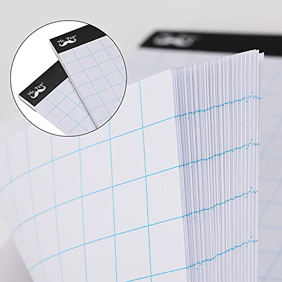 Mr. Pen- Graph Paper, 2x2 (2 Squares per inch), 8.5"x11", 55 Sheets, Grid Paper, Graphing Paper, Graph Paper Pad, Math Graph Paper, Grid Paper Pad, 1/2 Inch Graph Paper, Square Paper, Math Paper