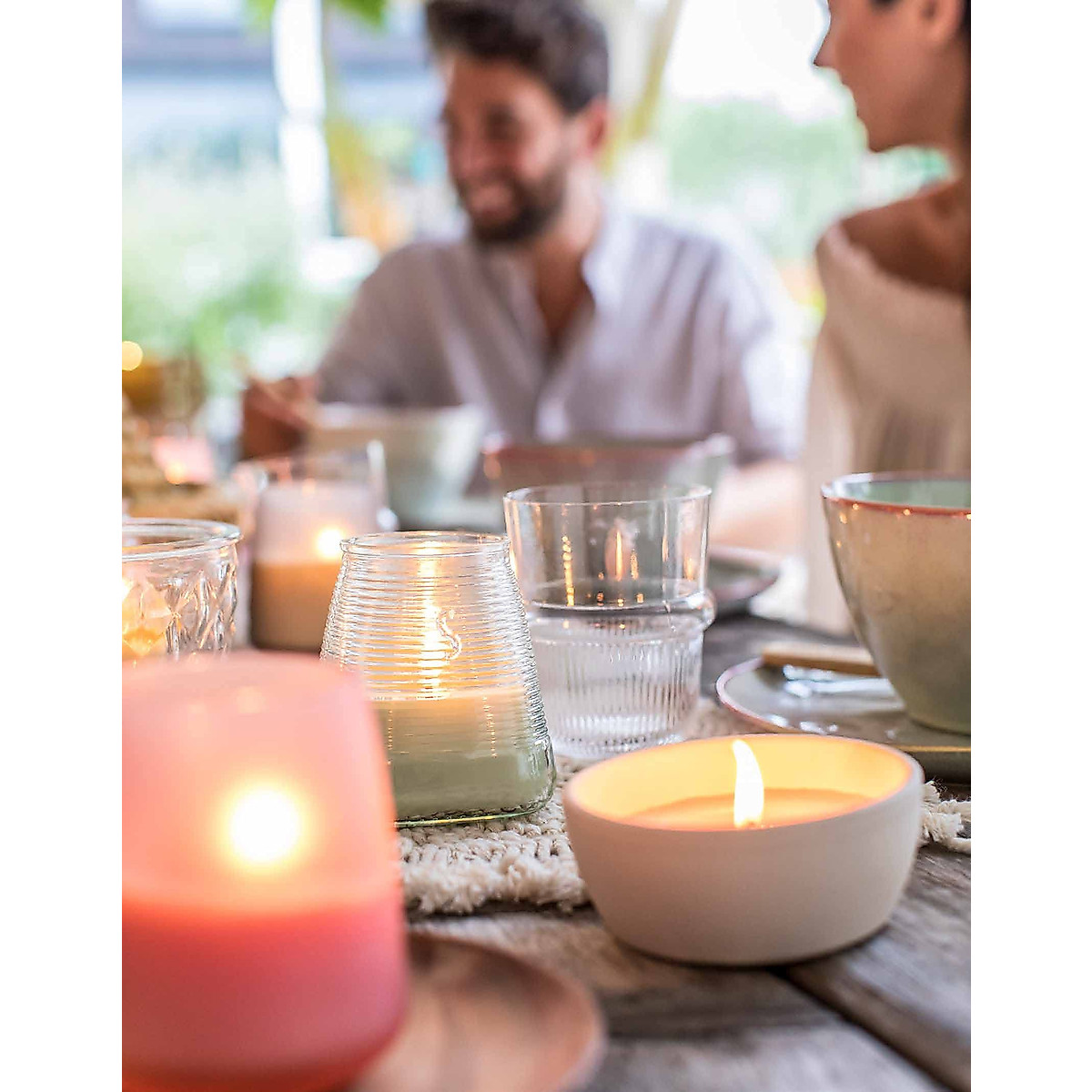 Citronella Candles, Outdoor Indoor Large Citronella Scented Jar Candles Set, Aromatherapy Candle - 45 Hours Burn Time - for Summer Home Garden Patio Balcony Outside Camping - 6 Pack (Ginger Love)