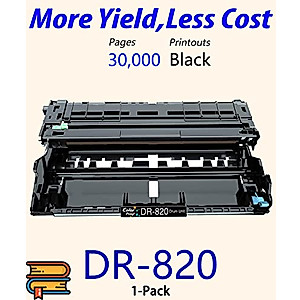 ColorPrint 1-Pack Compatible DR820 Drum Unit Replacement for Brother DR-820 DR 820 Imaging for TN850 TN880 Toner HL L5100DN L5200DW L6300DW MFC L5850DW L5900DW L6800DW DCP L5500DN L5650DN Printer