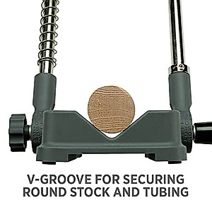 General Tools 36/37 Precision Drill Guide For 3/8-Inch or 1/2-Inch Power Drills, Portable & Lightweight, Folds Flat for Storage, Silver