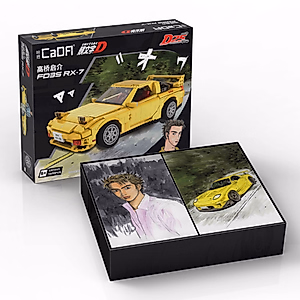 dOMOb Mazda RX-7 FD3S Car Building Kit – Initial-D 25th Anniversary – Realistic Model 1:12 Simulated Build – 1655 pcs Blocks – CaDA Bricks Toys for 8+ Age Kids & Adults – for Boys, Hobbyist, Collector