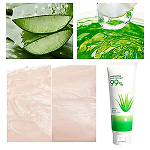 Mroobest Aloe Vera Gel, Aloe Gel 100 Percent Pure Plant, Deeply Hydrating ＆ Repairing, Sunburn ＆ Eczema Relief, Acne, Small Cuts, Suitable for Face, Body