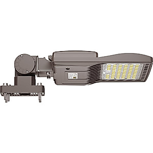 BBESTLED 200 Watts Outdoor LED Lights for Parking Lot Commercial, LED Parking lot Lights Adjustable Arm Mount Industrial UL DLC Listed 28000LM IP65 5000K 100-277VAC, 200W LED Shoebox Pole Light