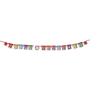 Creative Converting 317729 Art Party Letter Banner, Multicolor