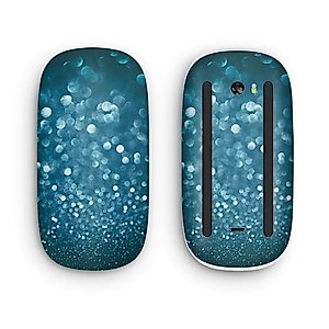 Design Skinz Unfocused Blue Glowing Orbs of Light Vinyl Decal Compatible with The Apple Magic Mouse 2 (Wireless, Rechargable) with Multi-Touch Surface
