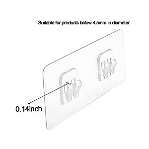 CGBE Replacement 2Pcs Adhesive Hooks Sticker for Bathroom Shelf Corner Shower Caddy