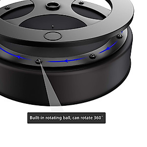 VAEHOLD Lazy Susan Stainless Steel Spice Rack Turntable for Pantry Cabinet - Decorative Trays Storage Containers Organizer for Kitchen Cabinet, Snacks, Bathroom (7 1/2 inches) (7 1/2'' Black)