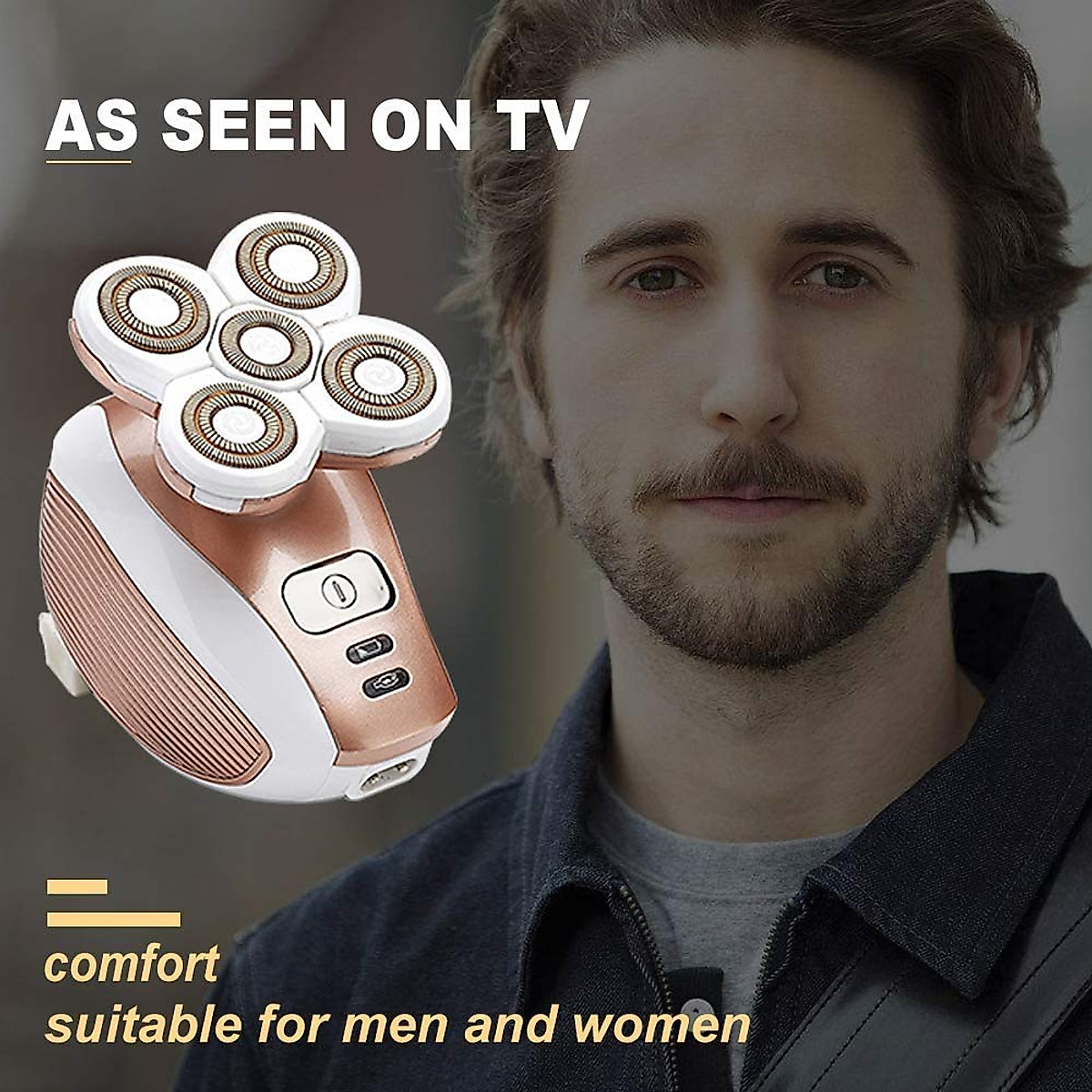 Painless Electric Razor for Women, Rechargeable Waterproof Electric Shaver, Cordless Hair Remover for Legs Face Lips Bikini Body Trimmer - As Seen On TV (Upgraded)