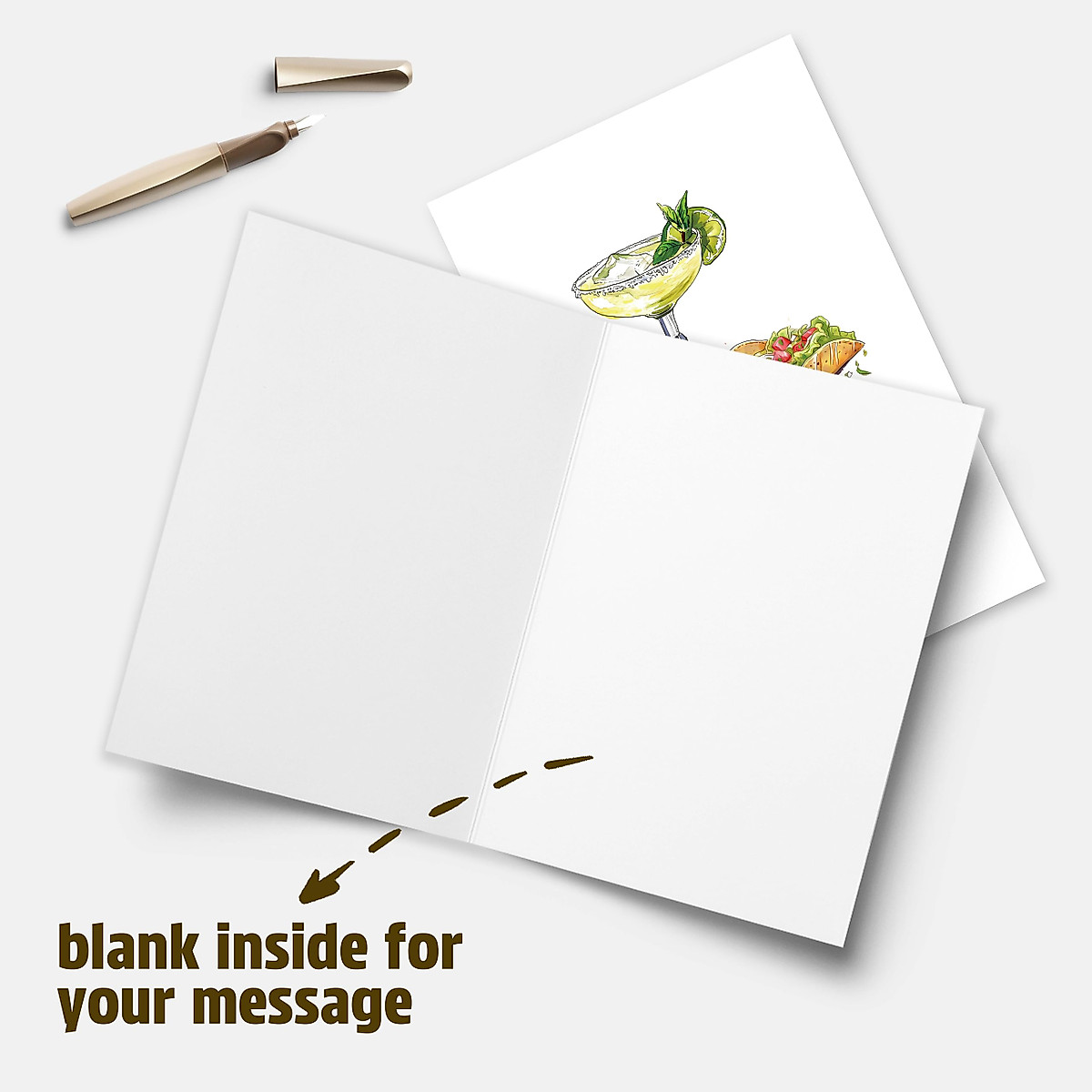 YIWANSIN Funny Wedding Shower Card for Couples Newly Engaged, Humorous Pun Engagement Card for Bride and Groom, Congrats Engagement Card for Friend, Taco 'Bout A Perfect Match