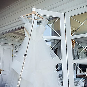 IMIKEYA Retractable Clothesline Prop Telescopic Closet Pole Sticks Outdoor Telescoping Utility Pole Hook Clothes Drying Rod for Drying Dressing Outdoor Coat Hanger Silver