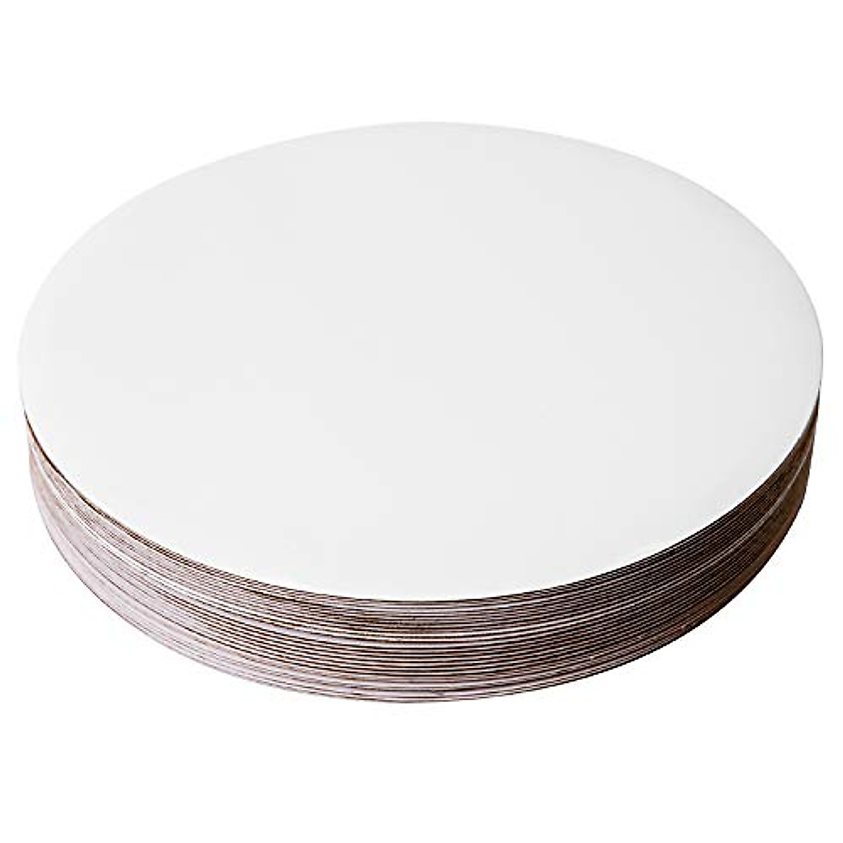 [25pcs] 10" White Cakeboard Round,Disposable Cake Circle Base Boards Cake Plate Platter 10 inch,Pack of 25