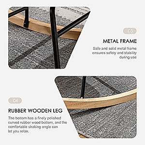 Virabit Small Rocking Chair Nursery, Modern Glider Rocker Armchair for Baby Nursery, Comfy Accent Glider Chair for Nursery, Living Room, Bedroom (Beige)