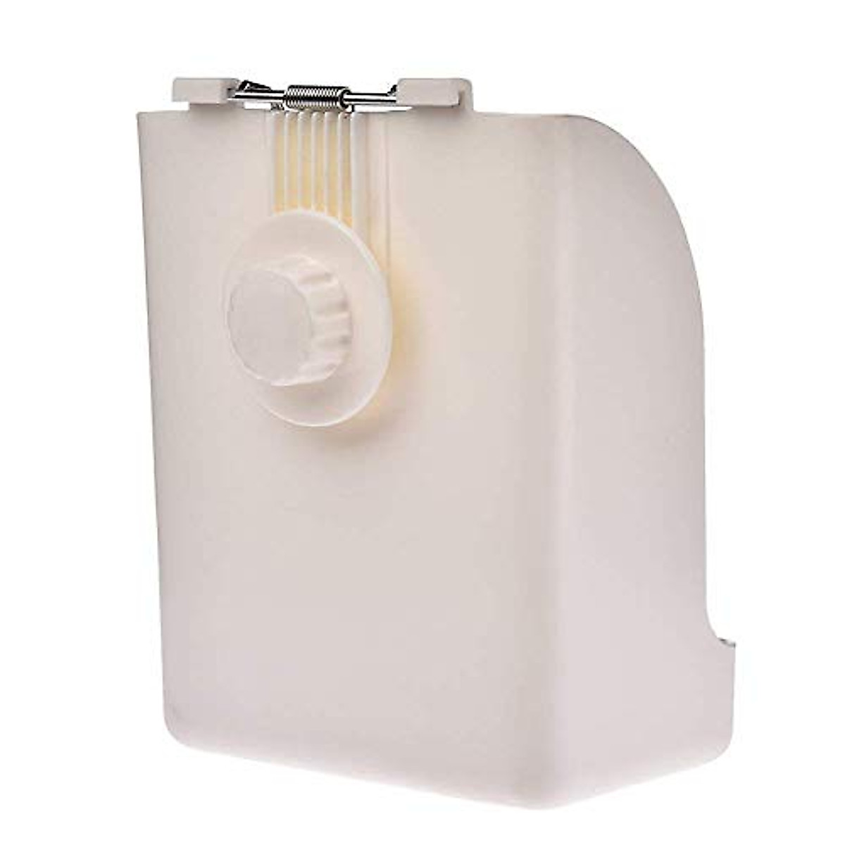 DishyKooker 1pcs White Hay Feeder Hay Rack Rabbit Grass and Food Double Use Rabbit Feeder Hay Food Bin Feeder Non-Toxic BPA Free Ideal Hay Feeder for Guinea Pigs, Chinchillas and Hamsters