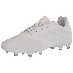 adidas Unisex Copa Pure.3 Firm Ground Soccer Shoe, White/White/White, 11 US Men