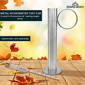 USA-Made Syrup Hydrometer KIT - Easy to Read and Metal Test Cup
