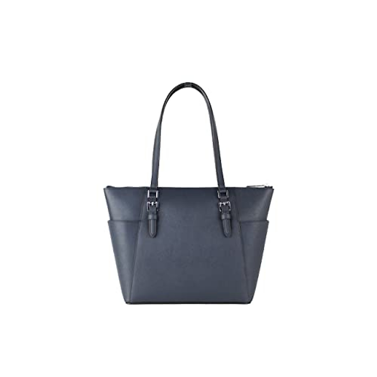 Michael Kors Charlotte Large Top Zip Tote (Navy/Silver Hardware)