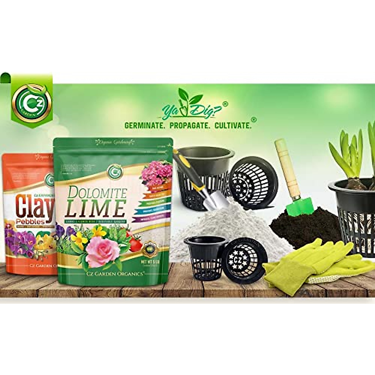 Organic Dolomite Lime - Made in USA Garden Soil Amendment Fertilizer for Plants. Calcium/Magnesium Additive. Safely Raise & Stabilize pH - Earthbox. 100% Water Soluble.