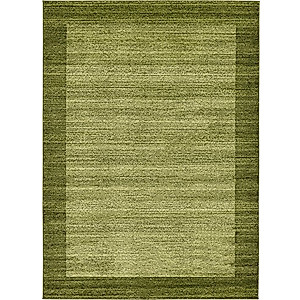 Unique Loom Del Mar Collection Area Rug-Transitional Inspired with Modern Contemporary Design, 8' 0 x 11' 4 Rectangular, Light Green/Beige