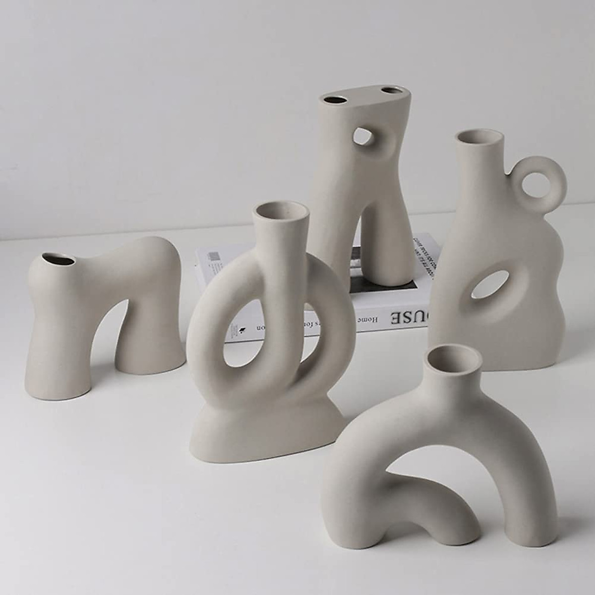 IMIKEYA 1pc Vase Abstract Art Planter Pot for Plants Indoor Flower Pots for Indoor Plants Ceramic Irregular Flowerpot Decorative Succulent Plants Office Ceramics Flower Arrangement Flowers